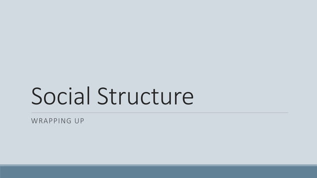 Social structure | PPT