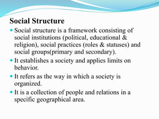Social structure | PPTX
