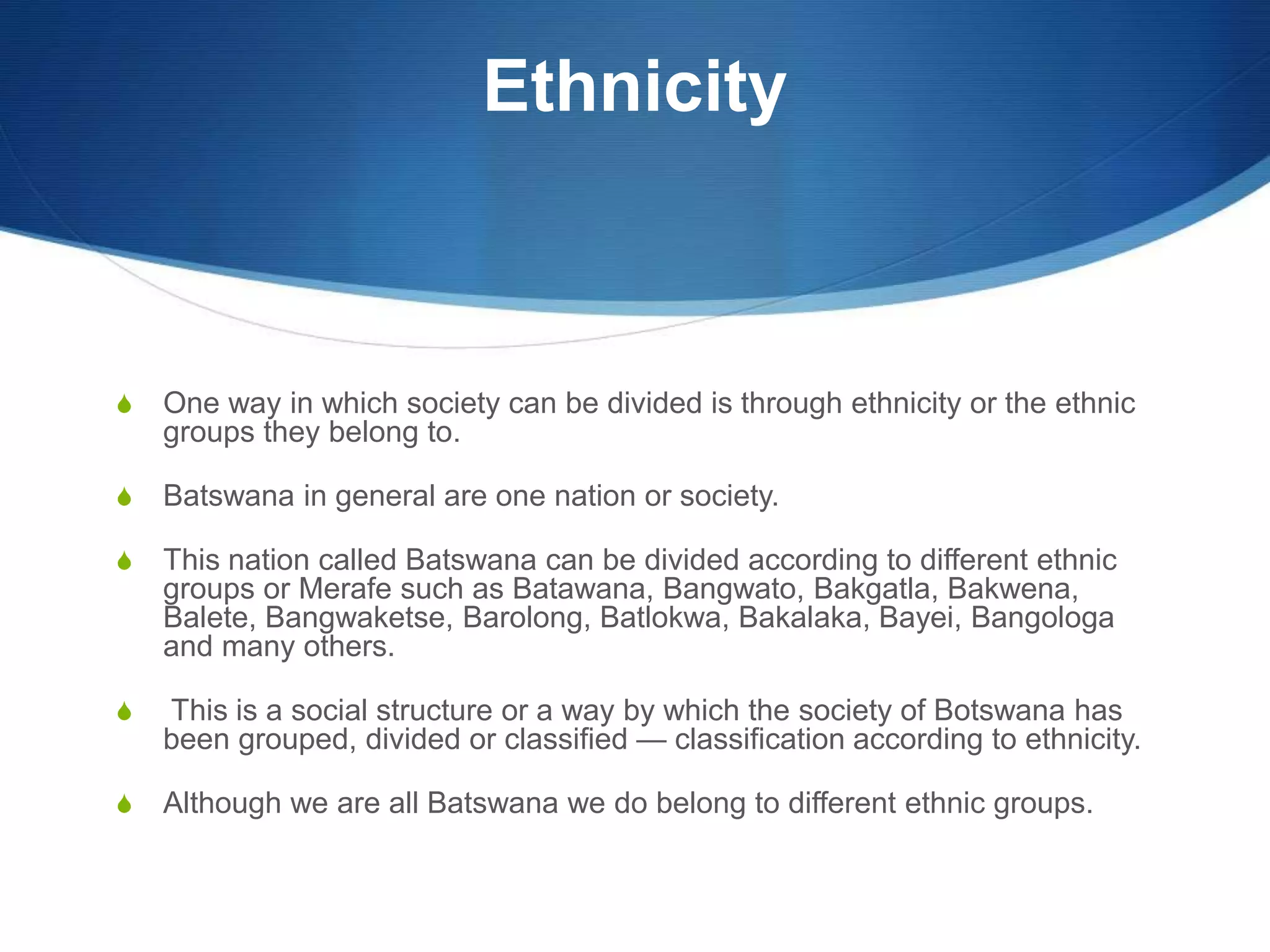 Tswana Social structure | PPTX