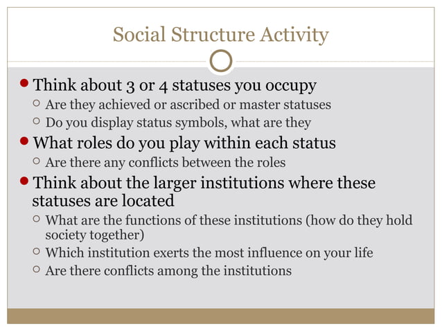 Social structure and social interaction | PPT