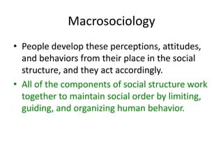 Social structure and interaction chpt 4 | PPTX