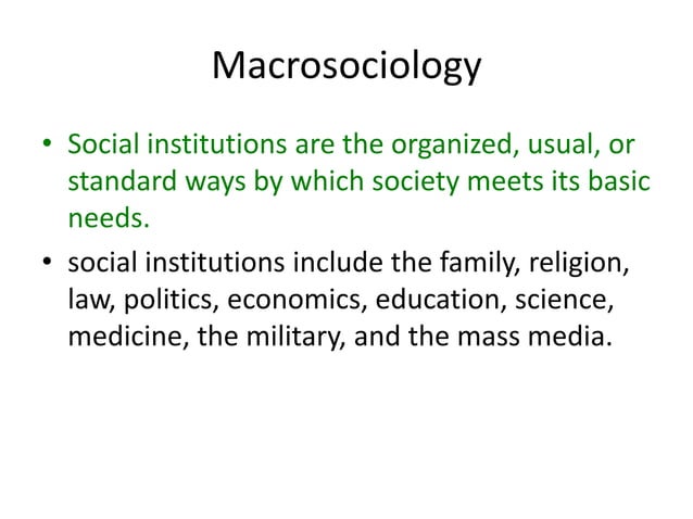 Social structure and interaction chpt 4 | PPT