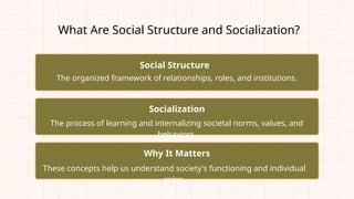Social Structure Education Presentation In Brown Beige Illustrated ...