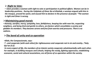 Social structure in a Muslim society and its impact on women's status | PPT