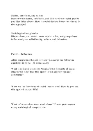 Social Structure MatrixComplete both parts of this worksheet..docx