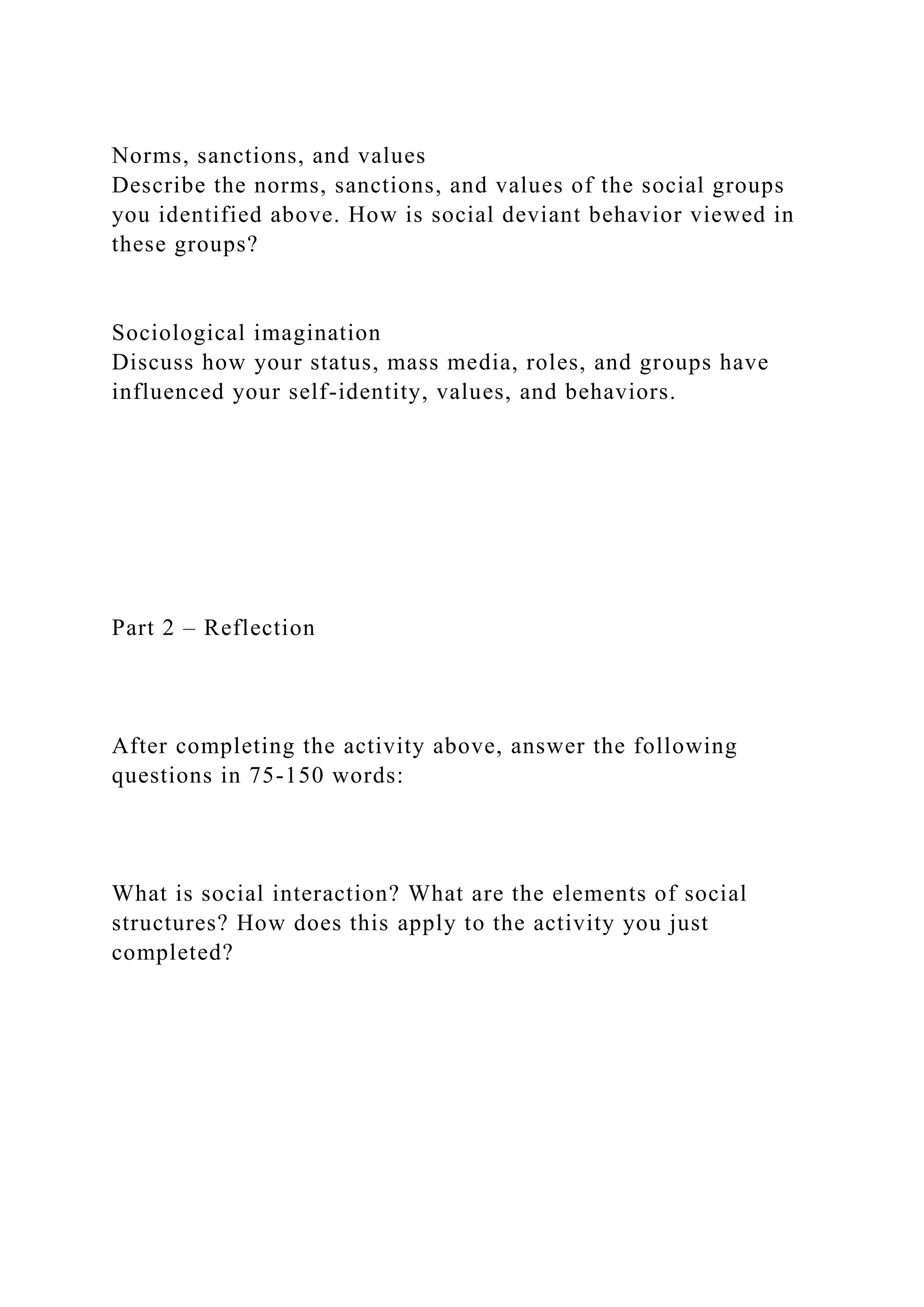 Social Structure MatrixPart 1 – Social Roles and Sta.docx
