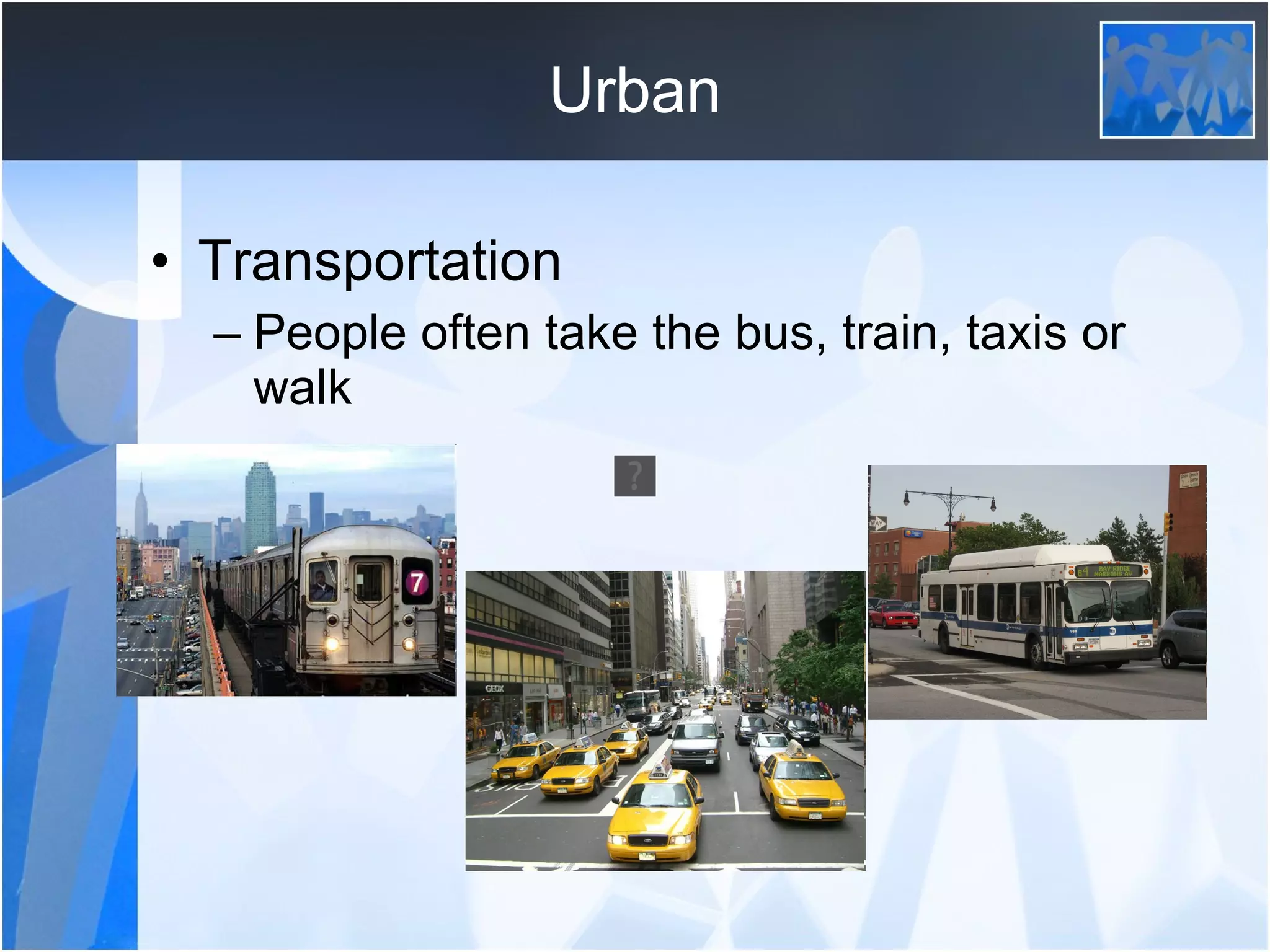 Community types: urban, rural and suburban. | PPT