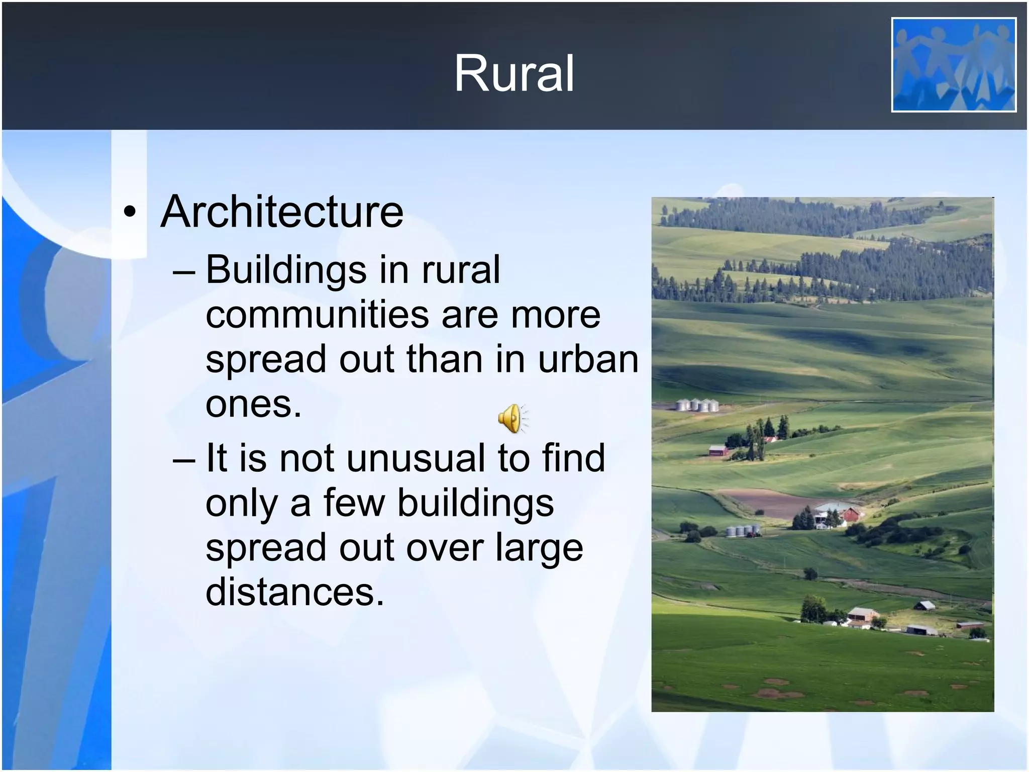 Community types: urban, rural and suburban. | PPT