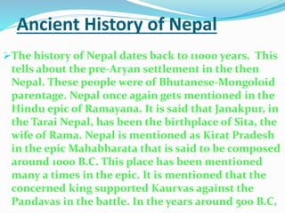 History of Nepal | PPTX