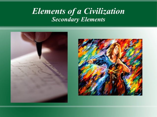 Social Studies - Elements of a Civilization | ODP | Agriculture ...