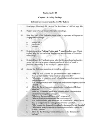Social studies 10.1.4 | PDF | Civic affairs | Politics