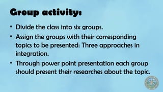 Social studies as an integrated curriculum | PPTX