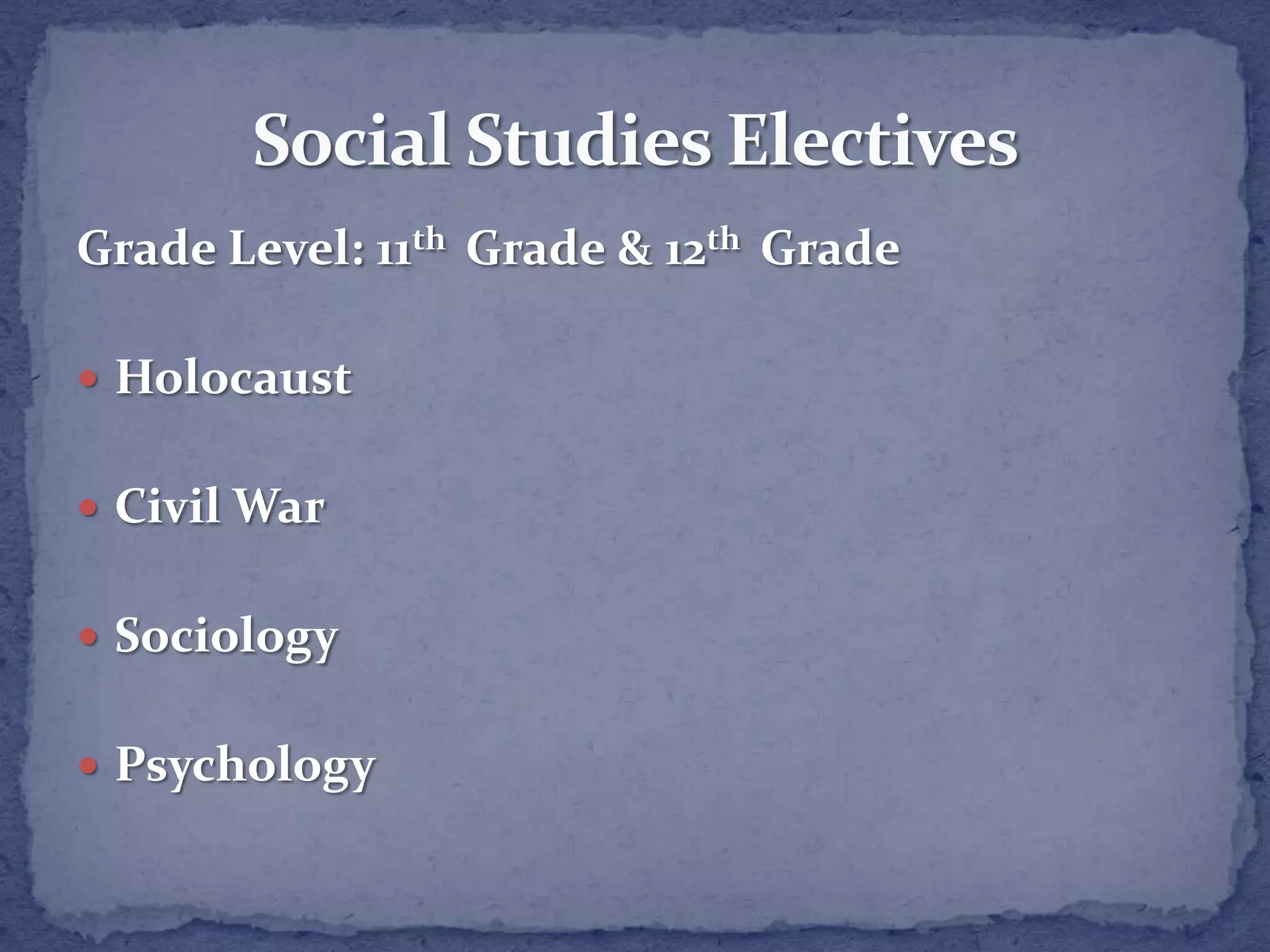 Social studies department | PPTX