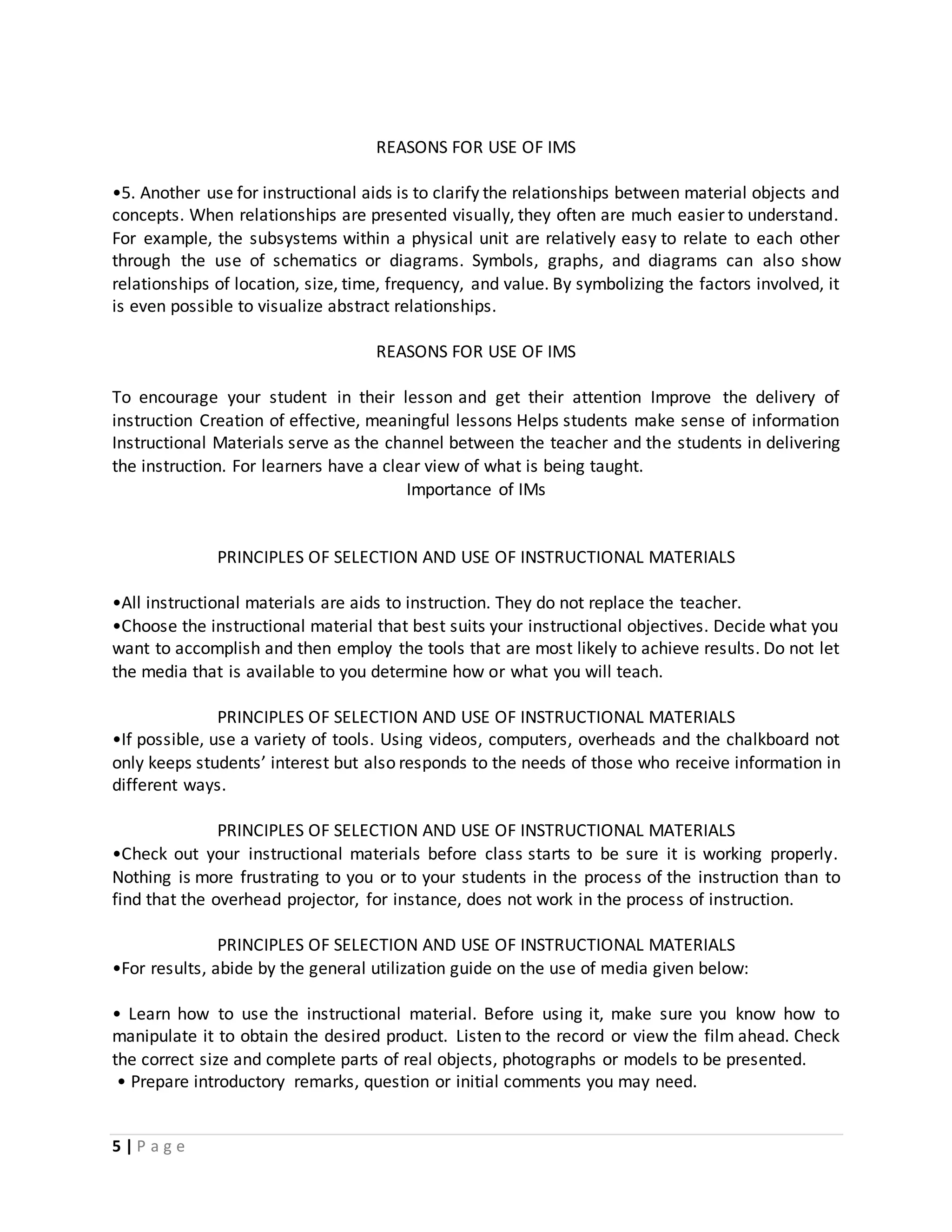 INTERACTIVE TEACHING AND INSTRUCTIONAL MATERIALS | DOCX