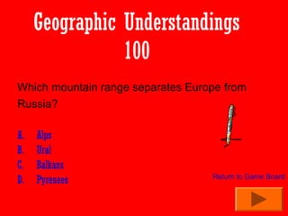 Social studies jeopardy europe | PPT