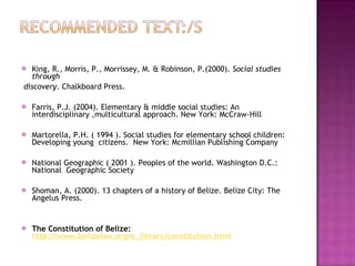 Social studies methods and concepts for primary esoc | PPT