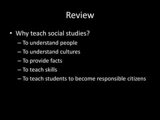 Social studies ppt cse 627 | PPTX