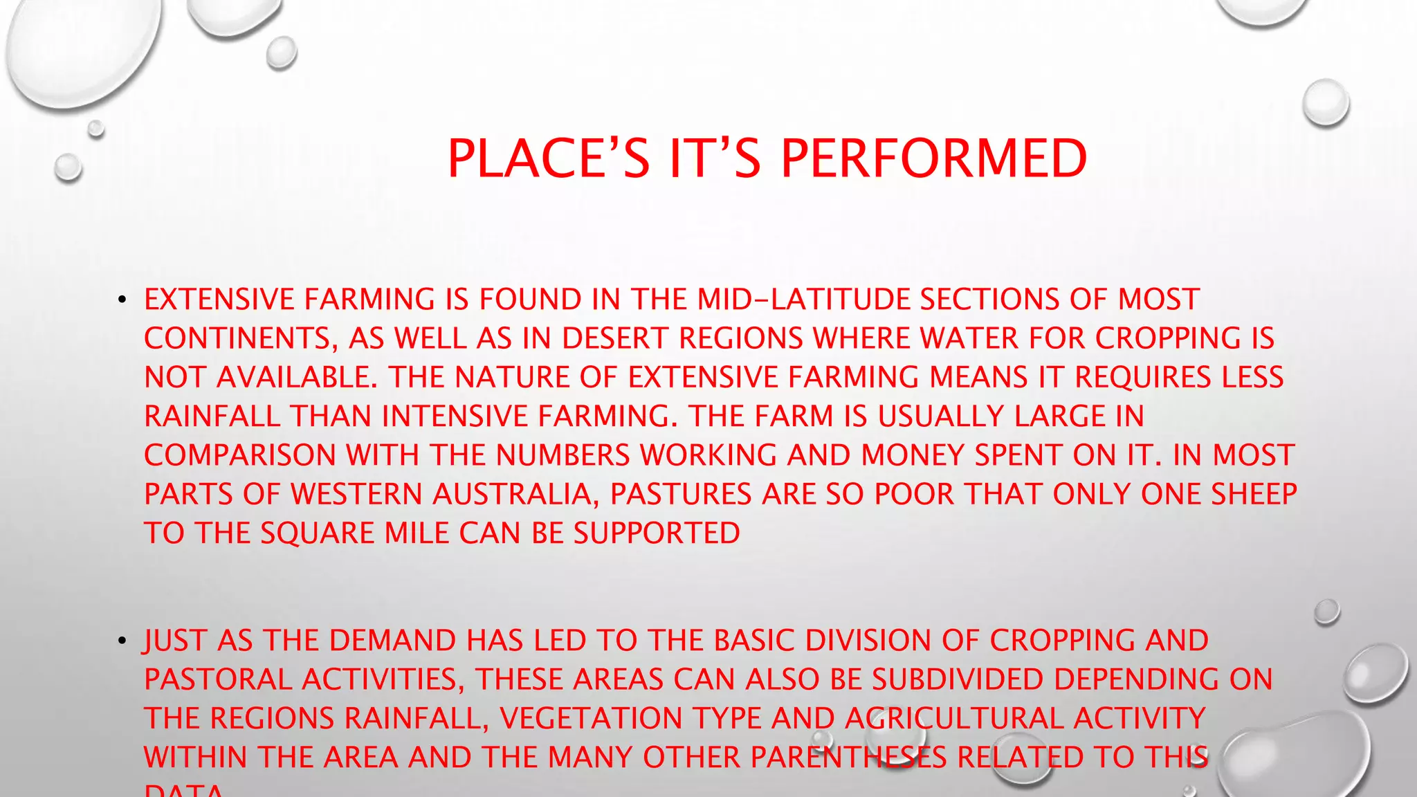 Intensive and Extensive Farming | PPTX