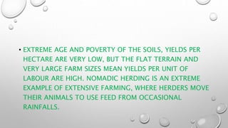 Intensive and Extensive Farming | PPTX