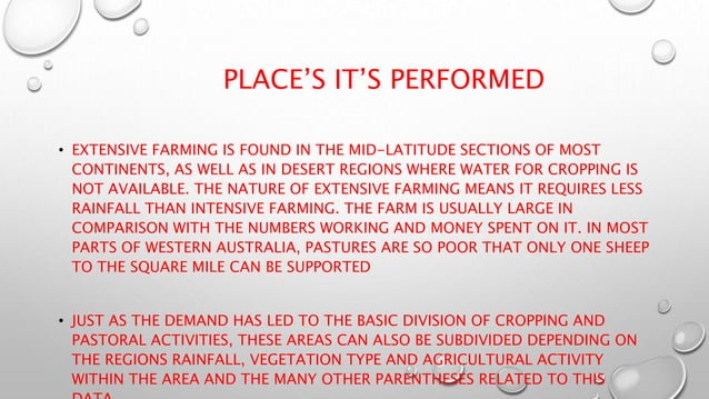 Intensive and Extensive Farming | PPTX