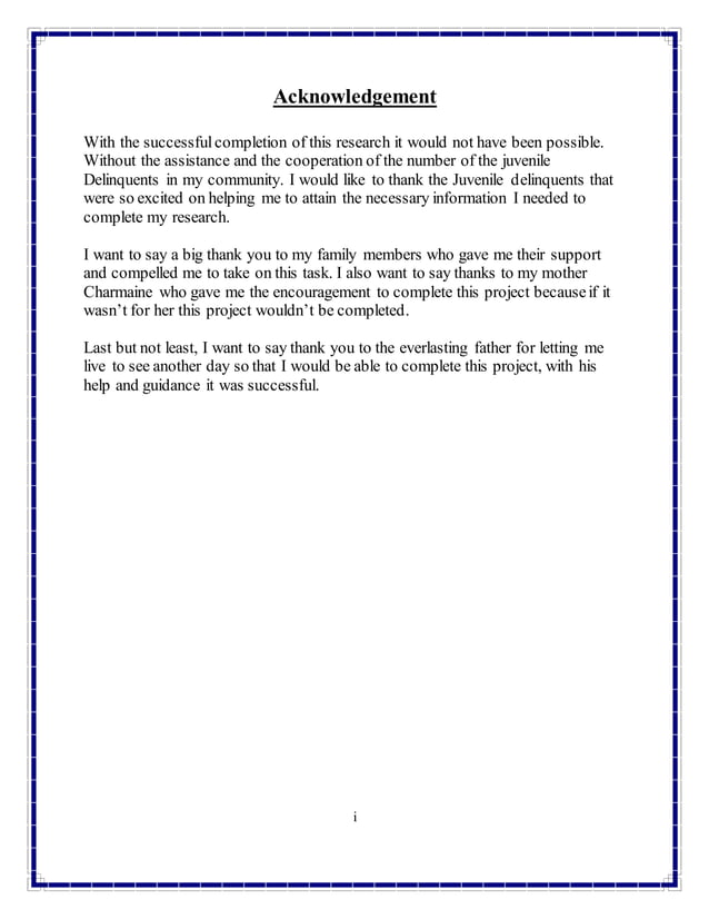 Social studies (s.b.a) its juvenile Delinquent s.b.a | DOCX