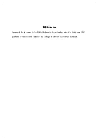 Social Studies SBA | DOCX