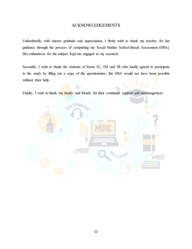 Social Studies (SBA Sample) | DOCX