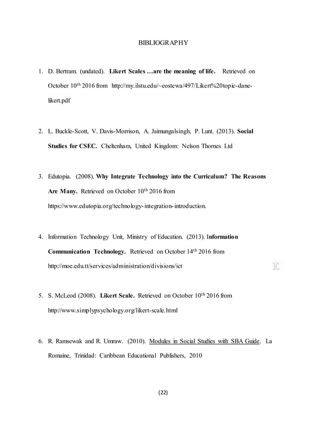 Social Studies (SBA Sample) | DOCX