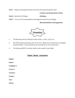 Social studies school based assessment outline | PDF