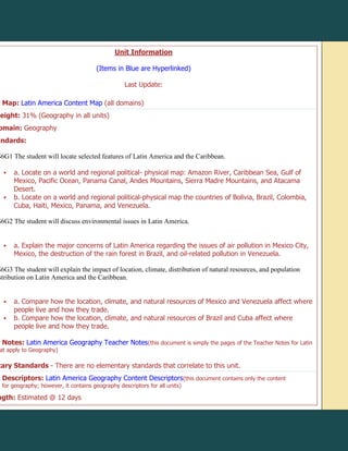 Social studies teachers note latin america | DOCX