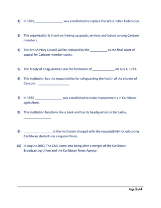 Social Studies Test 10,11 | DOCX