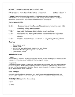 Social studies unit outline | PDF