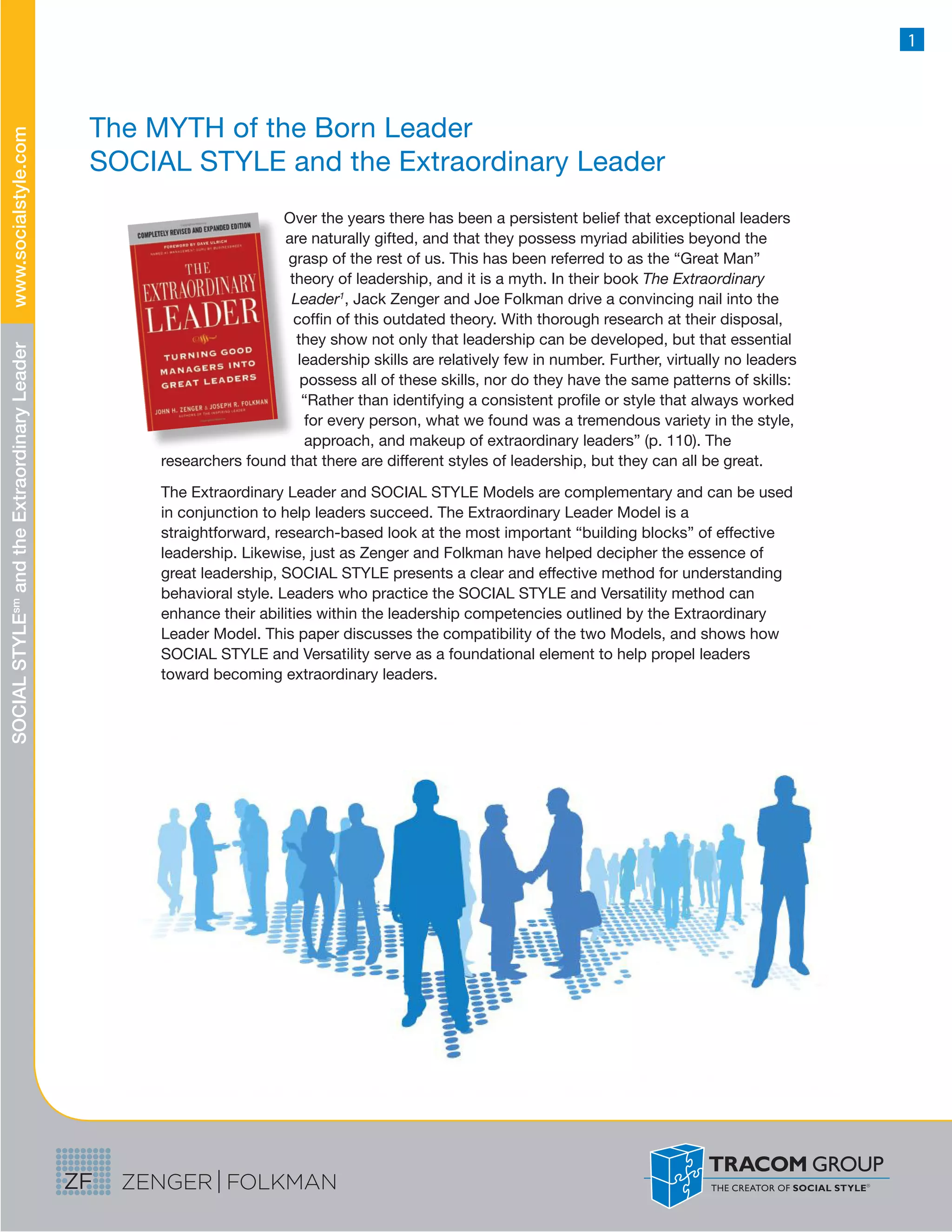 Social Style and The Extraordinary Leader Whitepaper | PDF | Business ...
