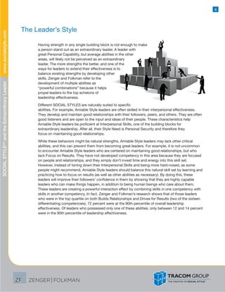 Social Style and The Extraordinary Leader Whitepaper | PDF | Business ...