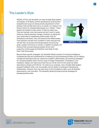 Social Style and The Extraordinary Leader Whitepaper | PDF | Business ...