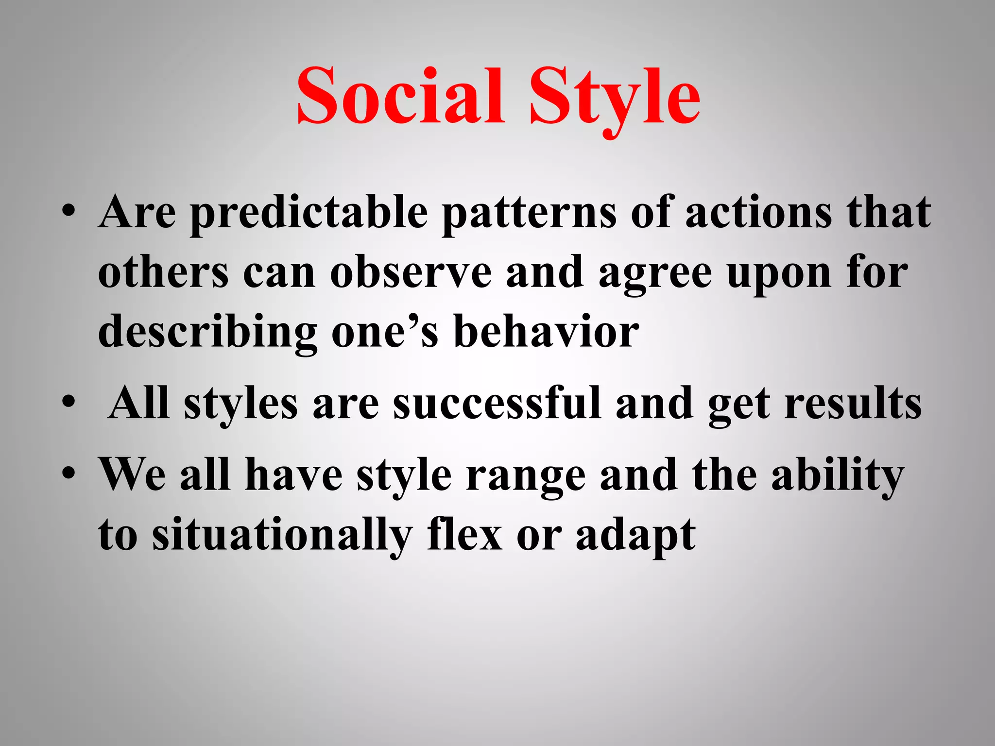 Social styles en | PPTX
