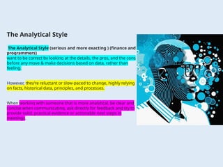 SOCIAL STYLES characters handling and how to deal with each style | PPTX