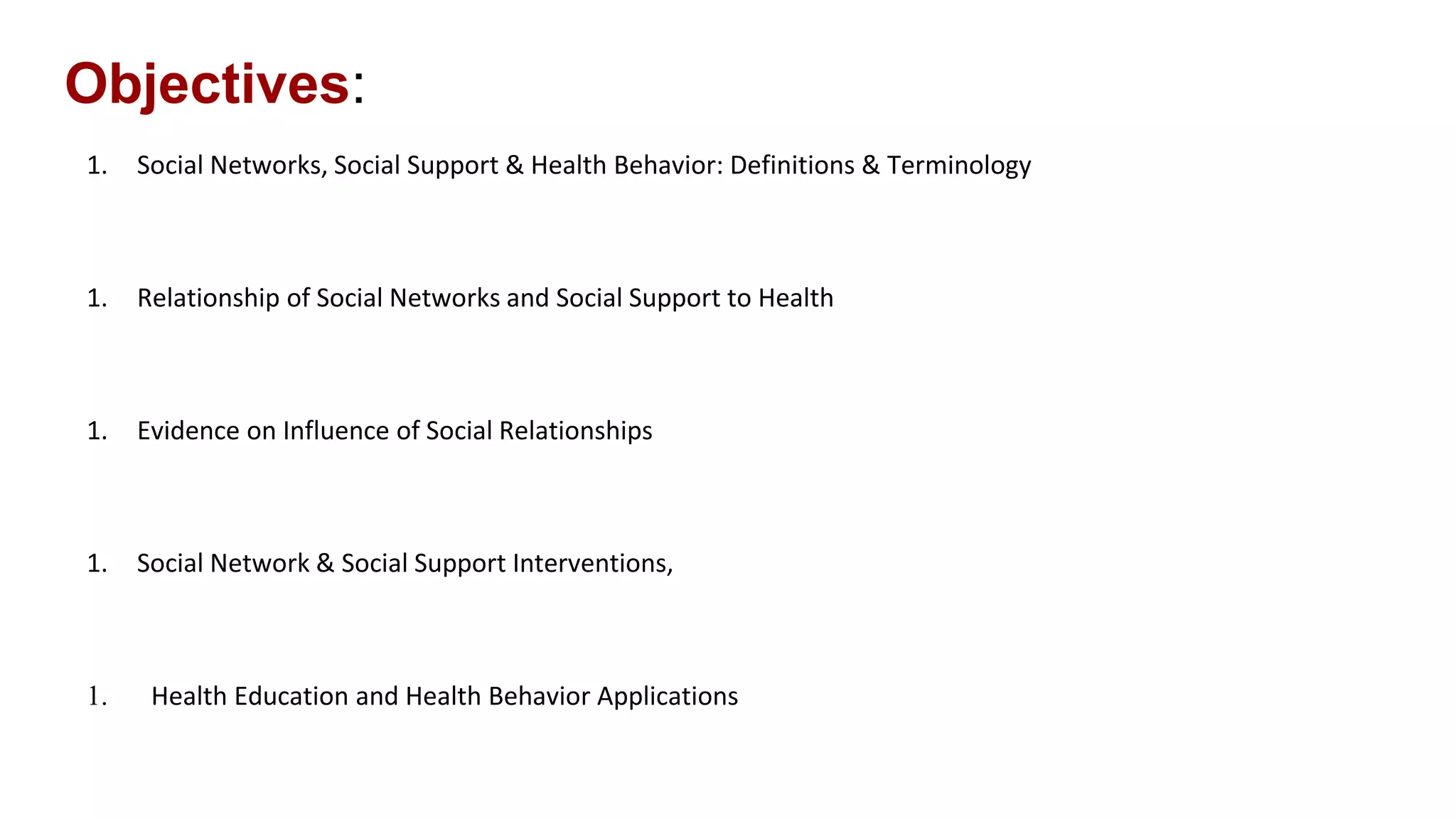 Social support & network | PPTX