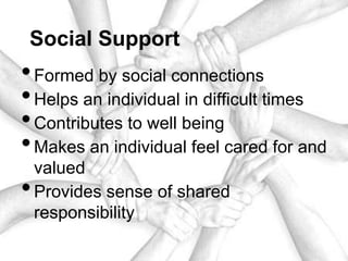 Social support presentation final | PPTX