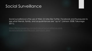 Social surveillance | PDF
