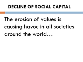 SOCIAL SUSTAINABILITY SOCIAL CAPITAL | PDF