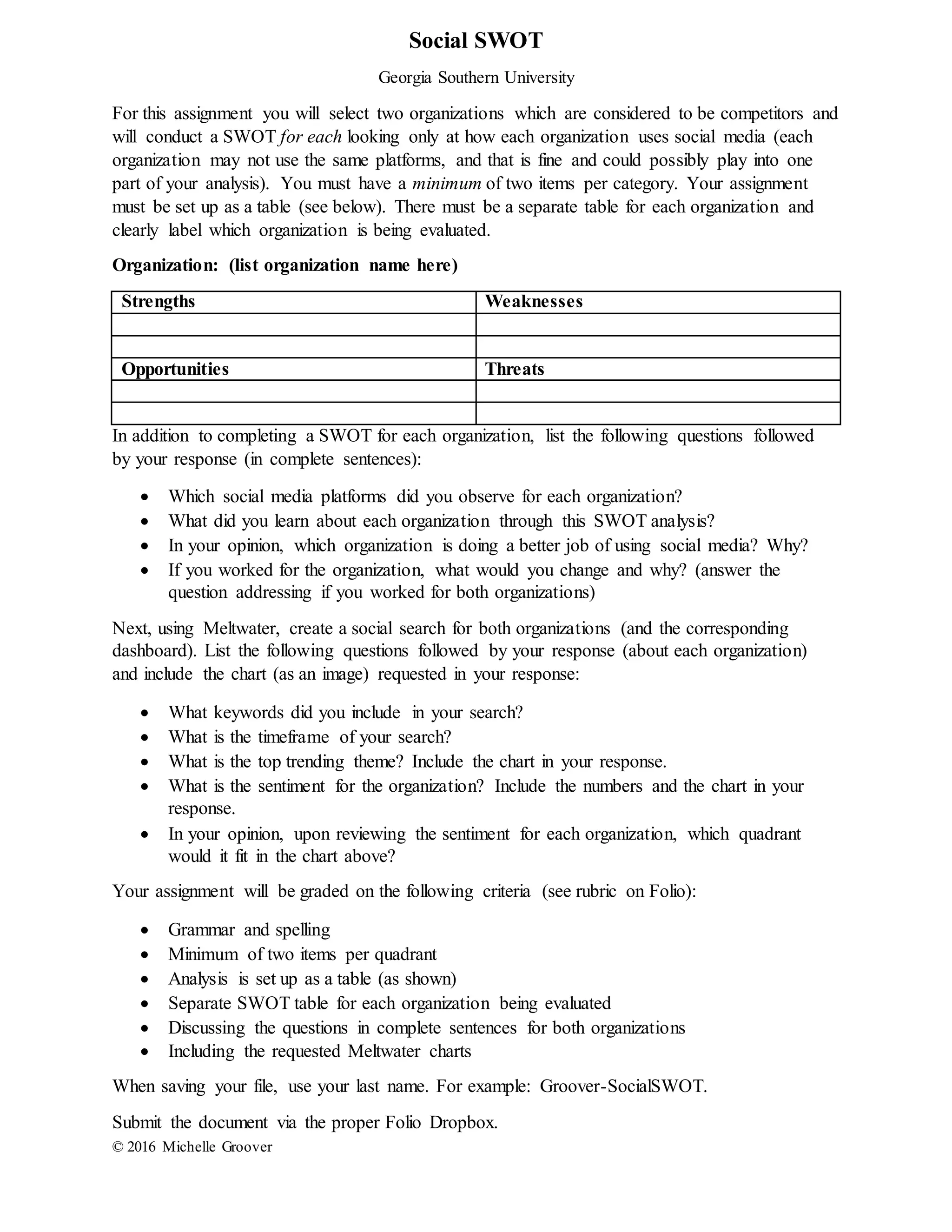SWOT Analysis with Social Media | PDF
