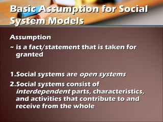 Social system of a school | PPT