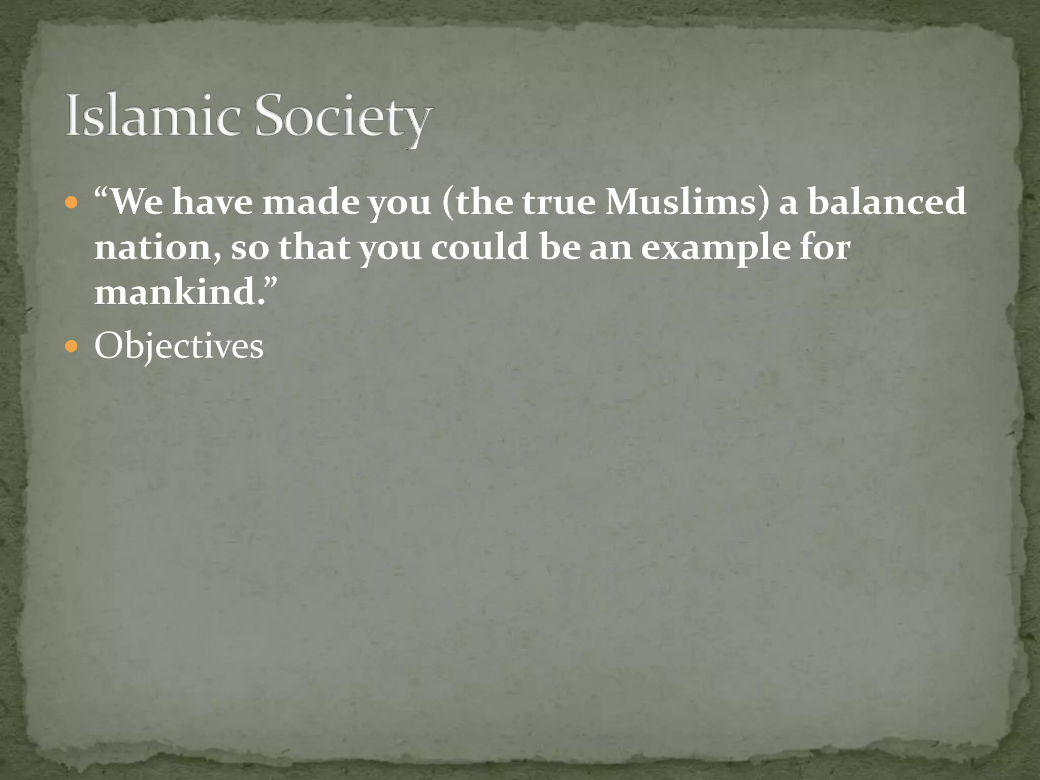 Social system of islam | PPTX
