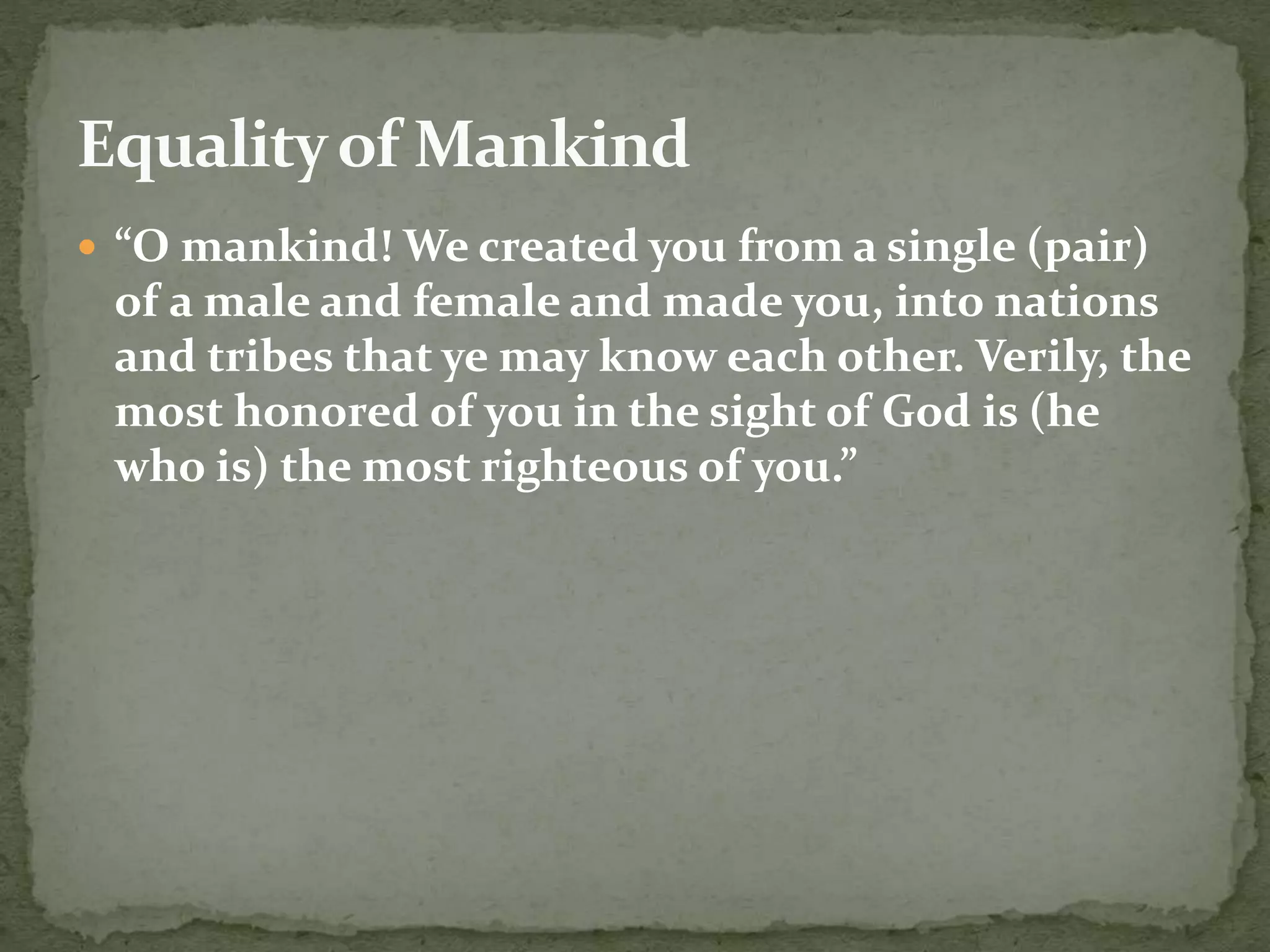 Social system of islam | PPTX