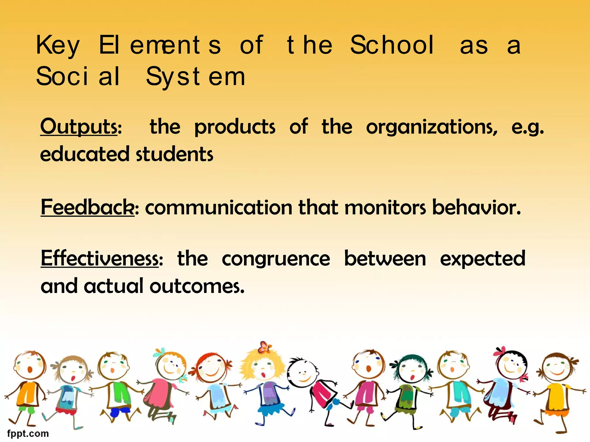 Social system of the school | PPT