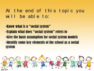 Social system of the school | PPT