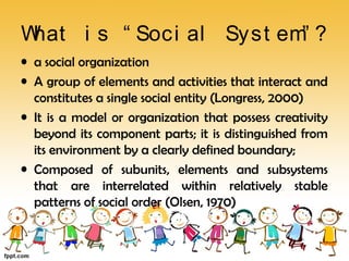 Social system of the school | PPT
