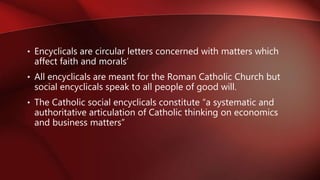 Social teachings of the church | PPTX