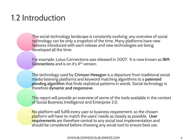 BLOOM Social Media: Navigating the Social Technology Landscape | PPT